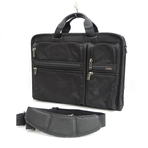 TUMI / トゥミ ■２WAYビジネスバッグ レザー ナイロン ブラック ブランド【バッグ/バック/BAG/鞄/カバン】 【中古】