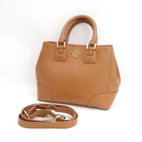 TORY BURCH / トリーバーチ ■２WAYバッグ レザー ブラウン ゴールド ハンドバッグ ブランド【バック/BAG/鞄/カバン】 【中古】