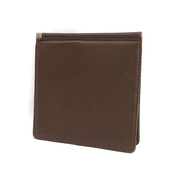 BURBERRY / バーバリー ■財布 札入れ レザー ブラウン 箱付き メンズ YD255  GJ54【財布/サイフ/ウォレット/】【中古】