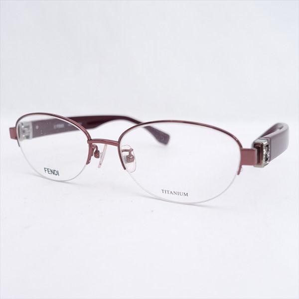 FENDI / フェンディ ■メガネ ラインストーン ボルドー FF0104/J ブランド【サングラス/メガネ/眼鏡】 【中古】