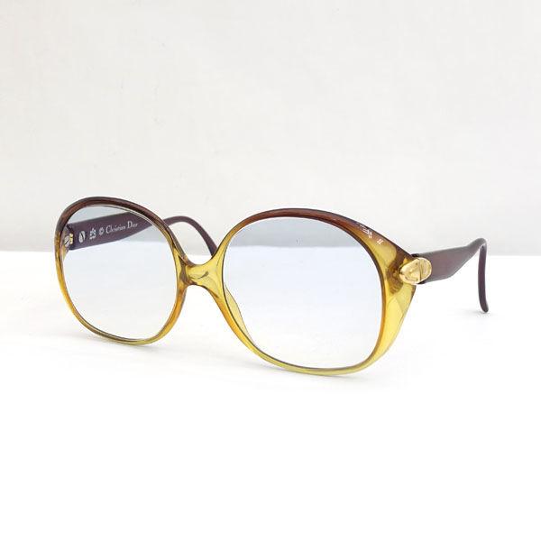 Christian Dior / クリスチャンディオール ■度入りメガネ サングラスでも　ブラウン ブランド【サングラス/メガネ】 【中古】