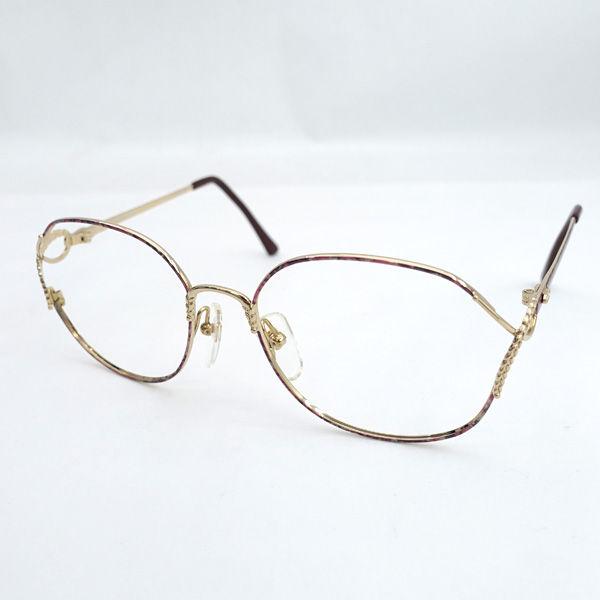 Christian Dior / クリスチャンディオール ■メガネ フレーム  ゴールド　パープル 2901A ブランド【メガネ/眼鏡】 【中古】