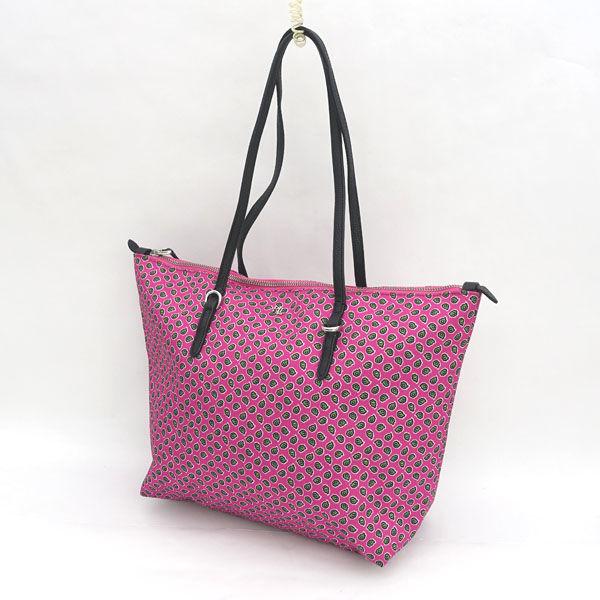 RALPH LAUREN / ラルフローレン ■セミショルダー　ハンドバッグ　ナイロンキャンバス　ピンク ブランド【バッグ】 【中古】