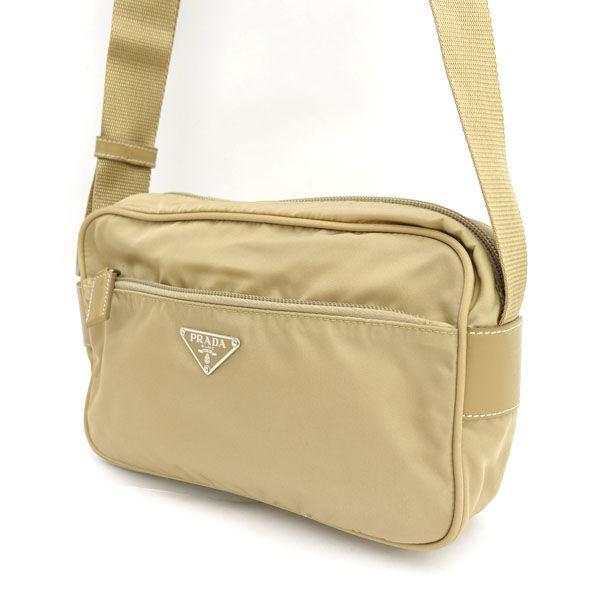 PRADA / プラダ ■ショルダーバッグ　ナイロン　ベージュ BT0167 ブランド【バッグ/バック/BAG/鞄/カバン】 【中古】