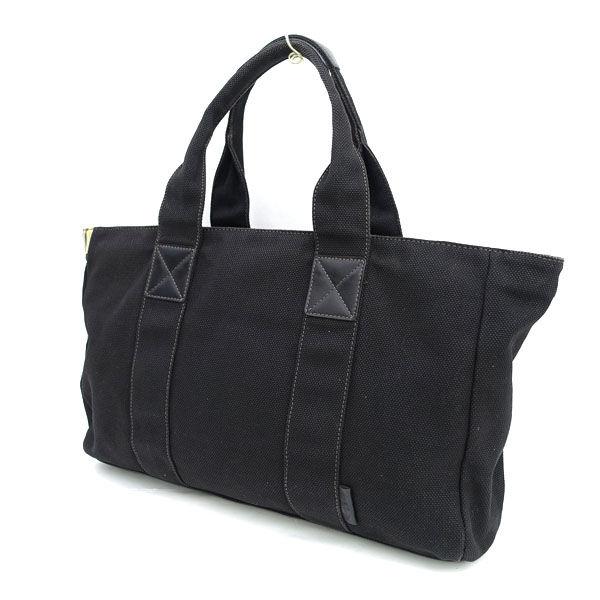 Paul Smith / ポールスミス ■トートバッグ　セミショルダー　キャンバス　ブラック　 ブランド【バッグ/バック】 【中古】