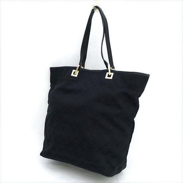GUCCI / グッチ ■GGキャンバス　トートバッグ ハンドバッグ　ブラック 002-1098-2407 ブランド【BAG/鞄/カバン】 【中古】
