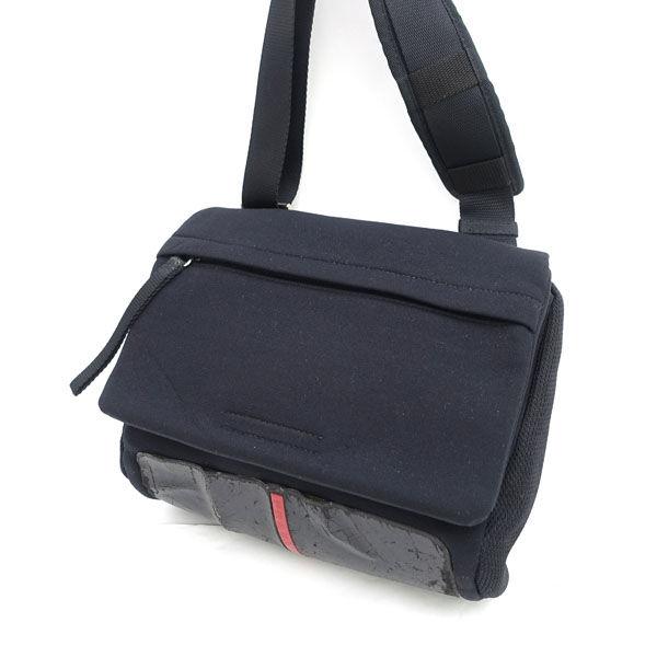 PRADA / プラダ ■スポーツバッグ　クロスボディ　ショルダーバッグ　ブラック　ジャージ M9583 ブランド【バッグ】 【中古】