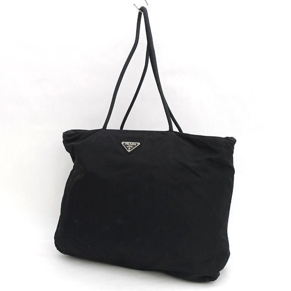PRADA / プラダ ■セミショルダー　ハンドバッグ　ブラック　ナイロン ブランド【バッグ/バック/BAG/鞄/カバン】 【中古】