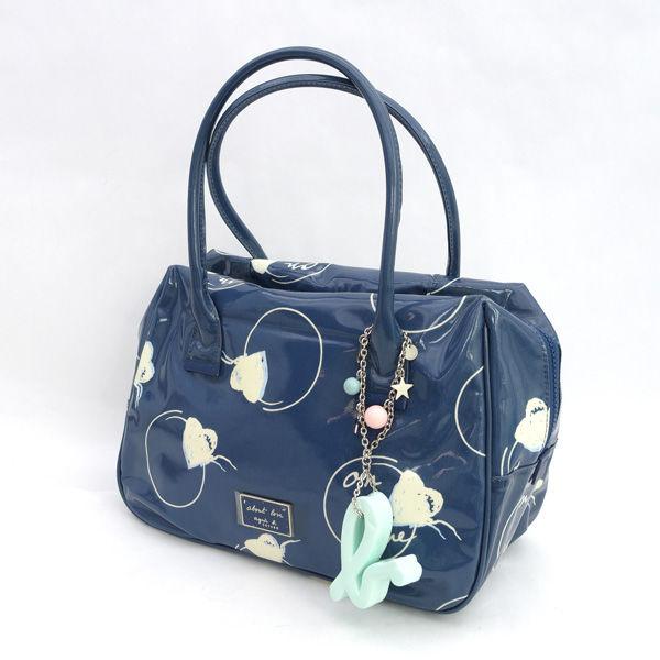 agnes b / アニエスベー ■ハンドバッグ　ミニボストン　セミショルダー　ナイロン　アバウトラヴ ブランド 【中古】