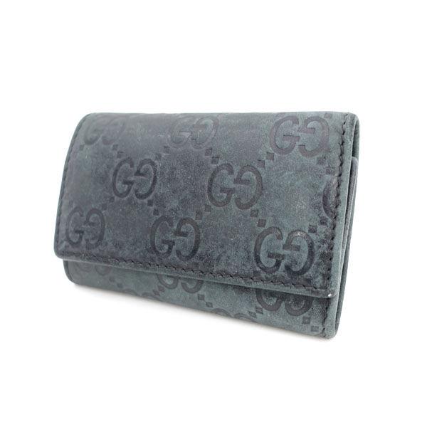 GUCCI / グッチ ■5連キーケース　GG　グッチシマ　レザー　ブラック 138098,2184 ブランド【KEY/キー/鍵】 【中古】