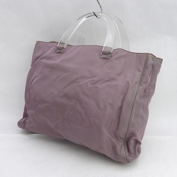 PRADA / プラダ ■ハンドバッグ　プラスチックハンドル　ラベンダー ブランド【バッグ/バック/BAG/鞄/カバン】 【中古】