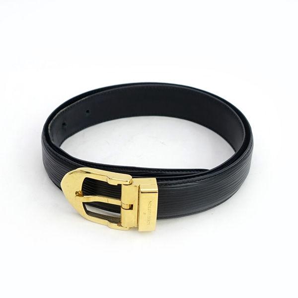LOUIS VUITTON / ルイヴィトン ■ベルト　サンチュール　クラッシック　レザー　ブラック M6832Q ブランド【メンズ】 【中古】