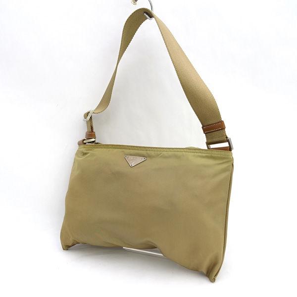 PRADA / プラダ ■セミショルダーバッグ　テスート　ベージュ ブランド【バッグ/バック/BAG/鞄/カバン】 【中古】