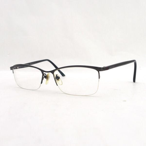 GUCCI / グッチ ■度入りメガネ　チタン　ブラック GG0856 ブランド【サングラス/メガネ/眼鏡】 【中古】