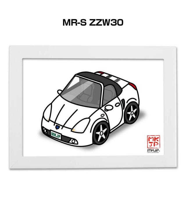 MKJP イラストA5 フレーム付き トヨタ MR-S ZZW30 送料無料の通販はau PAY マーケット - メンテナンスDVDショップMKJP | au PAY マーケット－通販サイト
