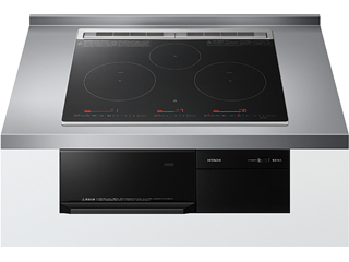 HITACHI/日立 HT-M8AKTF(K) ビルトイン3口IH　M8ATシリーズ【60ｃｍ】　ディープブラック 【単相200V】