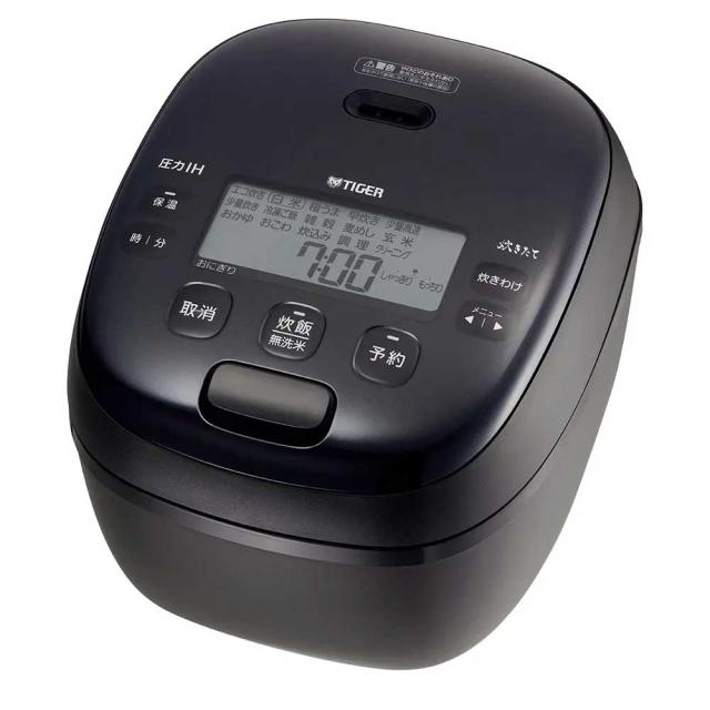 TIGER タイガー魔法瓶 【台数限定】JRI-H100-K(ブラック)　圧力IHジャー炊飯器 ＜炊きたて＞ ご泡火炊き 5.5合