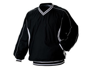 ゼット ZETT BOV300-1911 長袖Vネックジャンパー（高校野球ルール対応品） 【S】 （ブラック×ホワイト）