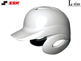 SSK エスエスケイ 【メンズ・ユニセックス】硬式打者用両耳付きヘルメット【ホワイト】【L】H8500