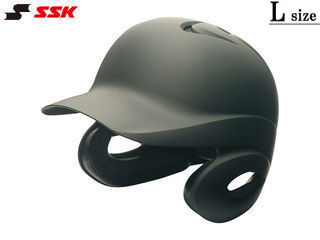 SSK エスエスケイ 【メンズ・ユニセックス】軟式打者用両耳付きヘルメット(艶消し)【マットブラック】【L】H2500M