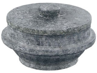 長水　遠赤　石焼釜（石蓋付）補強リング無　１８cm