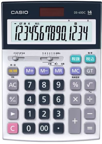 CASIO カシオ計算機 実務電卓 14桁 日数時間計算 デスクタイプ DS-40DC