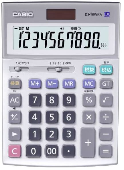 CASIO カシオ計算機 実務電卓 10桁 検算 デスクタイプ DS-10WKA-N