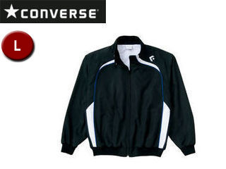 コンバース CONVERSE 【メンズ】ウォームアップジャケット 裾フライス仕様【ブラック×ホワイト】【L】CB162502S-1911