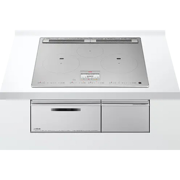 HITACHI 日立 HT-N100STF　ビルトイン3口IH N100Tシリーズ プレミアムシルバー【60ｃｍ】【単相200V】