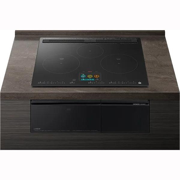 HITACHI 日立 HT-N1500KTF(K)ビルトイン3口OH「N1500Tシリーズ」鉄・ステンレス対応【幅60ｃｍ・単相200V】