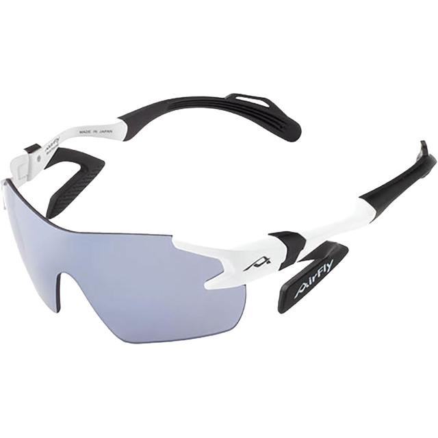 Airfly エアフライ 【ジュニア】鼻パッドのないスポーツサングラス【フレーム/ホワイトマット・レンズ/ライトスモーク】