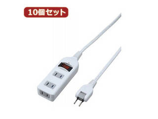 YAZAWA YAZAWA 【10個セット】 ノイズフィルター集中スイッチ付タップ Y02BKNS313WHX10