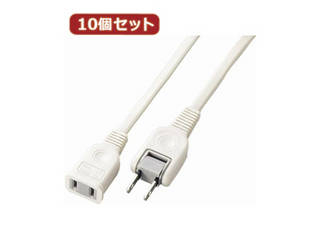 YAZAWA YAZAWA 【10個セット】耐トラ付延長コード  Y02102WHX10