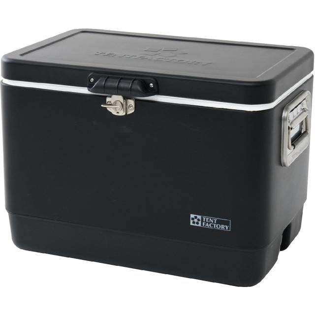 TENT FACTORY テントファクトリー メタルクーラースチールボックスL ブラック TFMBM51