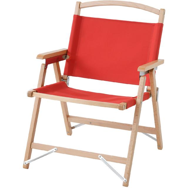 TENT FACTORY テントファクトリー ZELデッキチェアMH(ミドルハイ) レッド TFZELDMHN