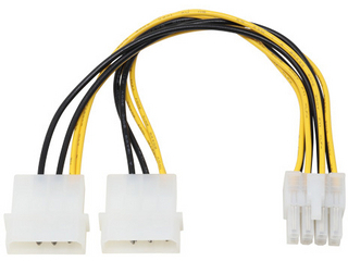 ainex アイネックス EPS12V用電源変換ケーブル 15cm PX-009Bの通販はau PAY マーケット - ムラウチドットコム | au PAY マーケット－通販サイト