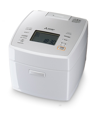 MITSUBISHI 三菱 NJ-VP10H-W(白亜麻)　IH炊飯器　備長炭 炭炊釜 「熾火」 5.5合炊き