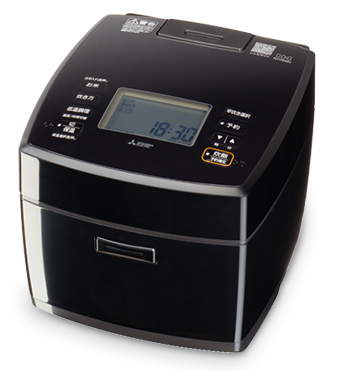 MITSUBISHI 三菱 NJ-VS10H-B(黒曜)　IH炊飯器　備長炭 炭炊釜 「熾火」 5.5合炊き