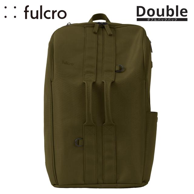 fulcro フルクロ エッセンス ダブルバックパック 【オリーブ】【16L】 fma-0006 撥水