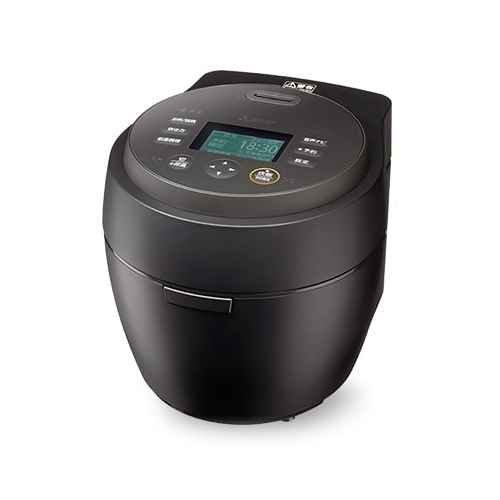 MITSUBISHI 三菱 NJ-BW10H-B 炭漆黒　IH炊飯器　本炭釜 紬つむぎ(段付き内釜) 5.5合炊き
