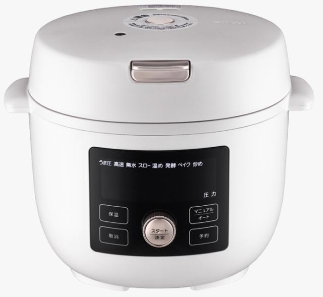 TIGER タイガー魔法瓶 COK-B220-WM(マットホワイト) 電気圧力鍋＜TIGER COOKPOT＞ 2〜3人用