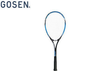 GOSEN/ゴーセン SRA1BL ガット張り上げ済 ソフトテニス ラケット 入門用 AXTHIES100 （ブルー）