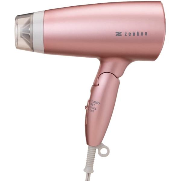 Zenken ゼンケン ZD-750P 電磁波低減ヘアケアドライヤー ピンク