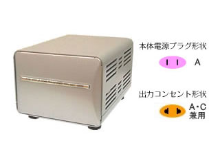 カシムラ NTI-27 海外国内用大型変圧器 【220-240V/550VA】