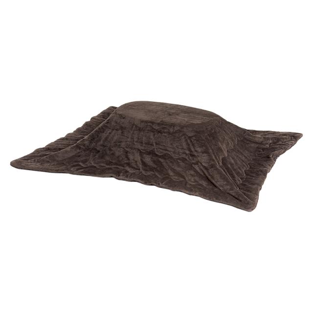 萩原 ハギハラ うす掛けこたつ布団 195×180cm ブラウン ビケ7560-BR