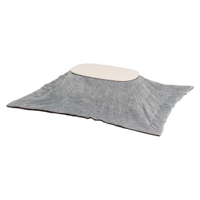 萩原 ハギハラ こたつ ホワイトウォッシュ＋うす掛け布団(グレー) カルミナ950WS+ビケ950GY