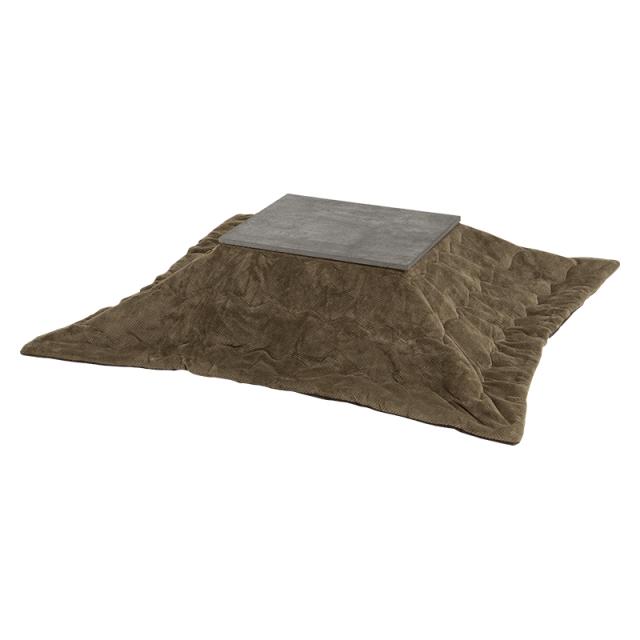 萩原 ハギハラ こたつ＋うす掛け布団 2点セット【カルテス7560】 グレー/カーキ　ガルデズ7560MGY+ビ゜ゲ