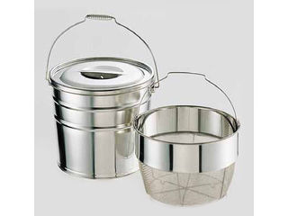 MINEX ミネックスメタル １８−８バケットII 洗いカゴタイプ １５Ｌ 荒目