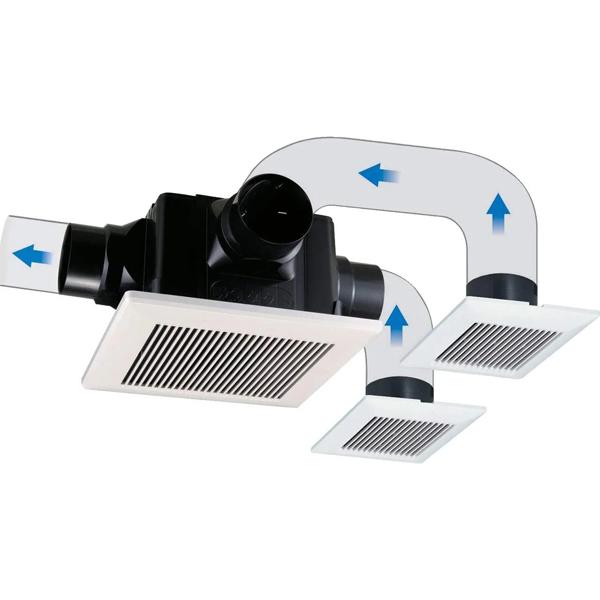 TSK 高須産業 TK-265R3L 天井用換気扇 3室同時換気 標準タイプ【シロッコファン(φ100)(260×260〜280×280)】