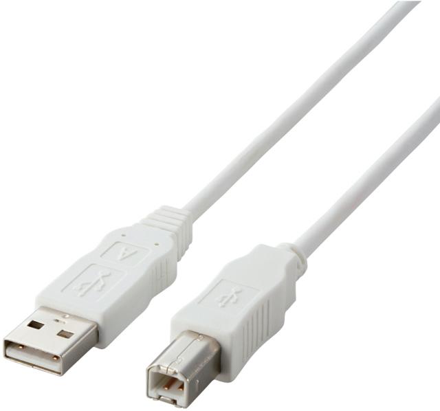 ELECOM エレコム EU RoHS準拠 USB2.0ケーブル ABタイプ/1.0m ホワイト USB2-ECO10WHの通販はau PAY マーケット - ムラウチドットコム | au ...